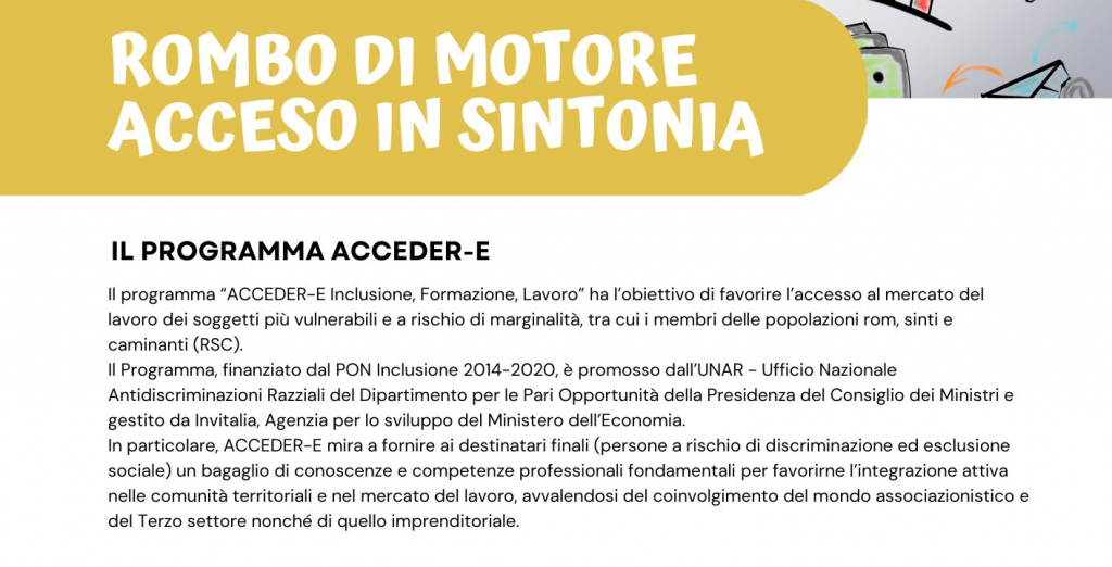ROMBO DI MOTORE ACCESO IN SINTONIA - Hopla Cooperativa Sociale